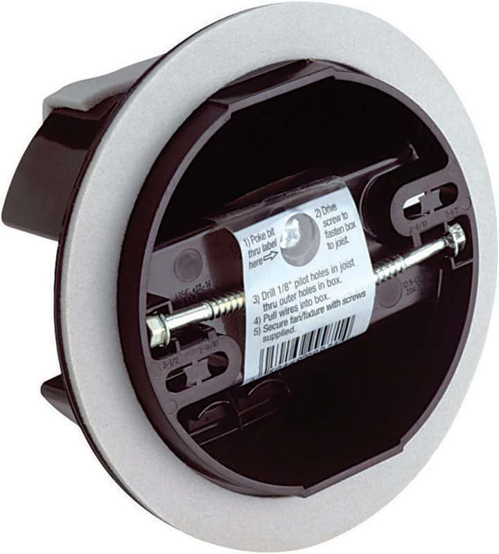 Raco 12-1/2 cu in Round Polycarbonate 1 gang Electrical Box Black Mfr ...