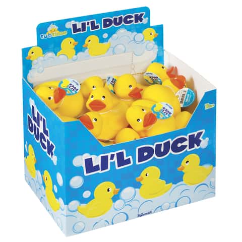 Toysmith Lil Duck Rubber Yellow 1 pc - Ace Hardware