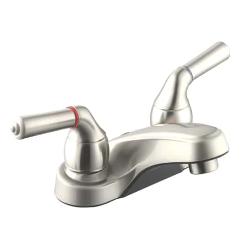 Home Plus Chrome Centerset Bathroom Sink Faucet 4 in. - Ace Hardware