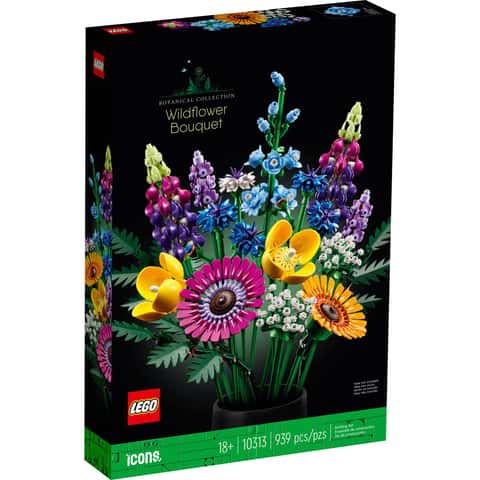 LEGO Wildflower Bouqet Building Kit ABS Plastic Multicolored 939 pc ...