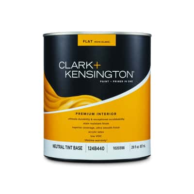Clark+Kensington Flat Non-Glare Tint Base Neutral Base Paint and Primer ...