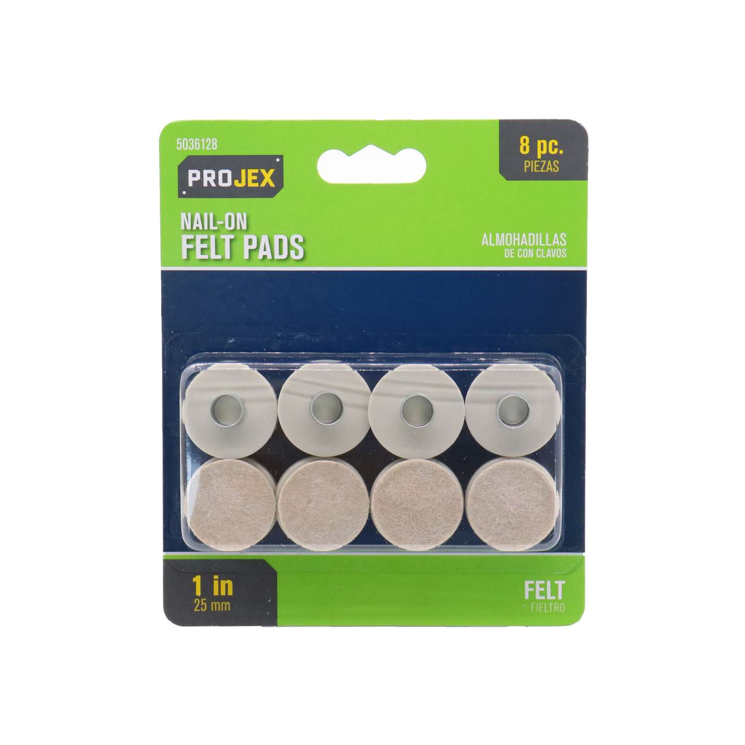 Projex Felt Protective Pad Brown Round 7/8 in. W 8 pk - Ace Hardware