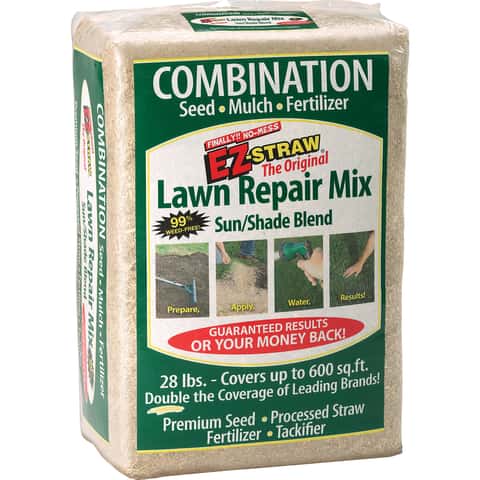 Rhino Seed EZ-Straw Assorted Sun or Shade Seed/Fertilizer/Mulch Repair ...