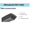 Mitsuboshi FHP 4L340 Standard General Utility V-Belt 0.5 in. W X 34 in ...