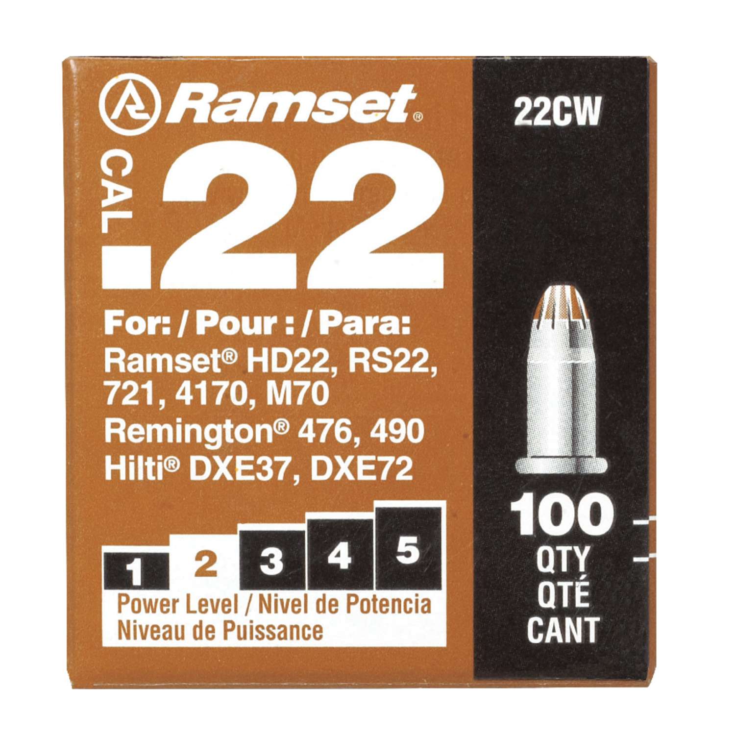 Ramset 0.22 in. D Steel Powder Loads 100 pk - Ace Hardware