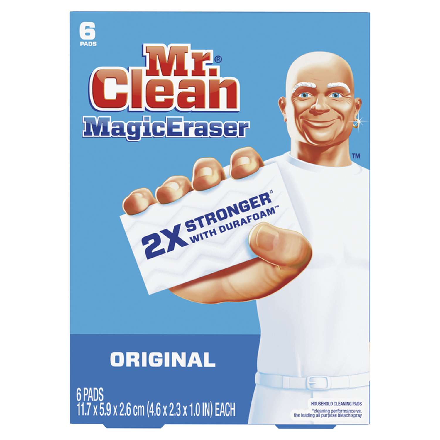 Mr. Clean Magic Eraser Non-Scratch Eraser Sponge For All Purpose 2.3 in ...