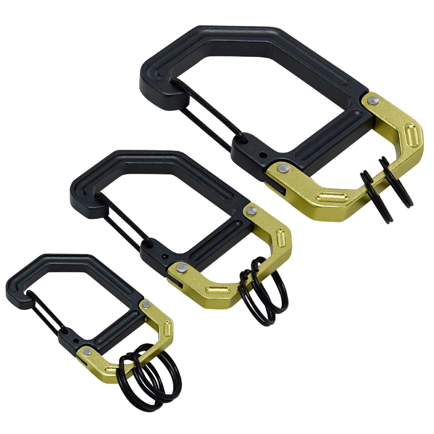 Hillman Apex Aluminum Black/Green Clip/Hook Carabiner Key Chain - Ace ...