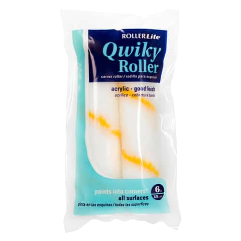 RollerLite Qwiky Acrylic Knit 6 in. W X 3/8 in. Mini Paint Roller Cover ...