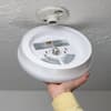 ETI Spin Light 4.2 in. H X 11 in. W X 11 in. L White LED Ceiling Spin ...