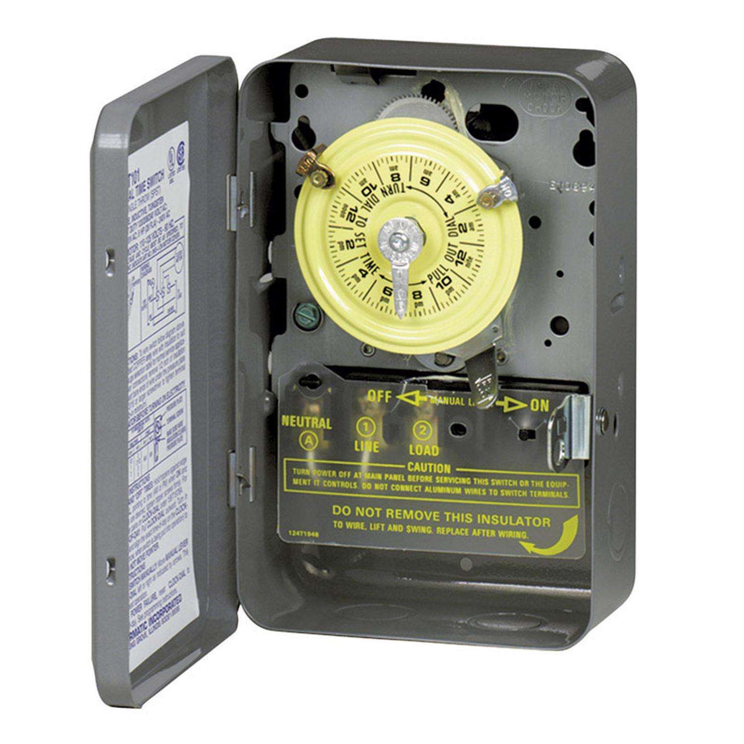 Intermatic Indoor 24 Hour Mechanical Timer 120 V Gray - Ace Hardware