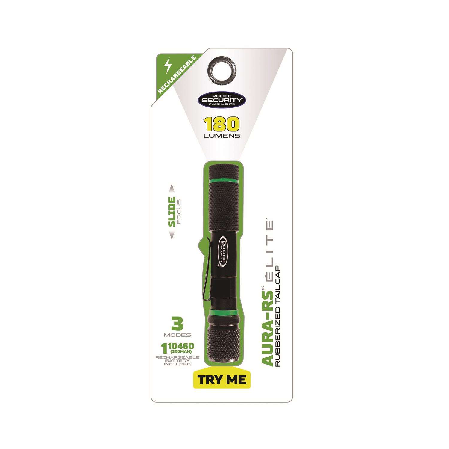 Police Security Aura-RS 260 lm Black LED Pen Light 10460 Battery - Ace ...