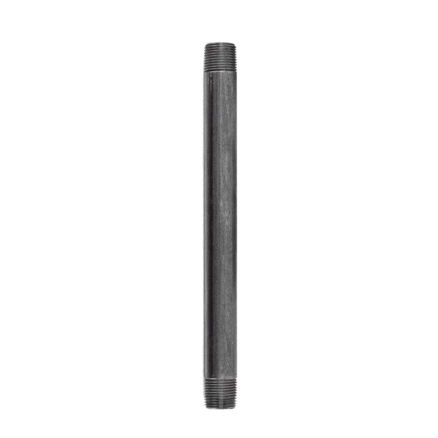 STZ Industries 1/2 in. MIP each X 1/2 in. D MIP Black Steel 9 in. L ...