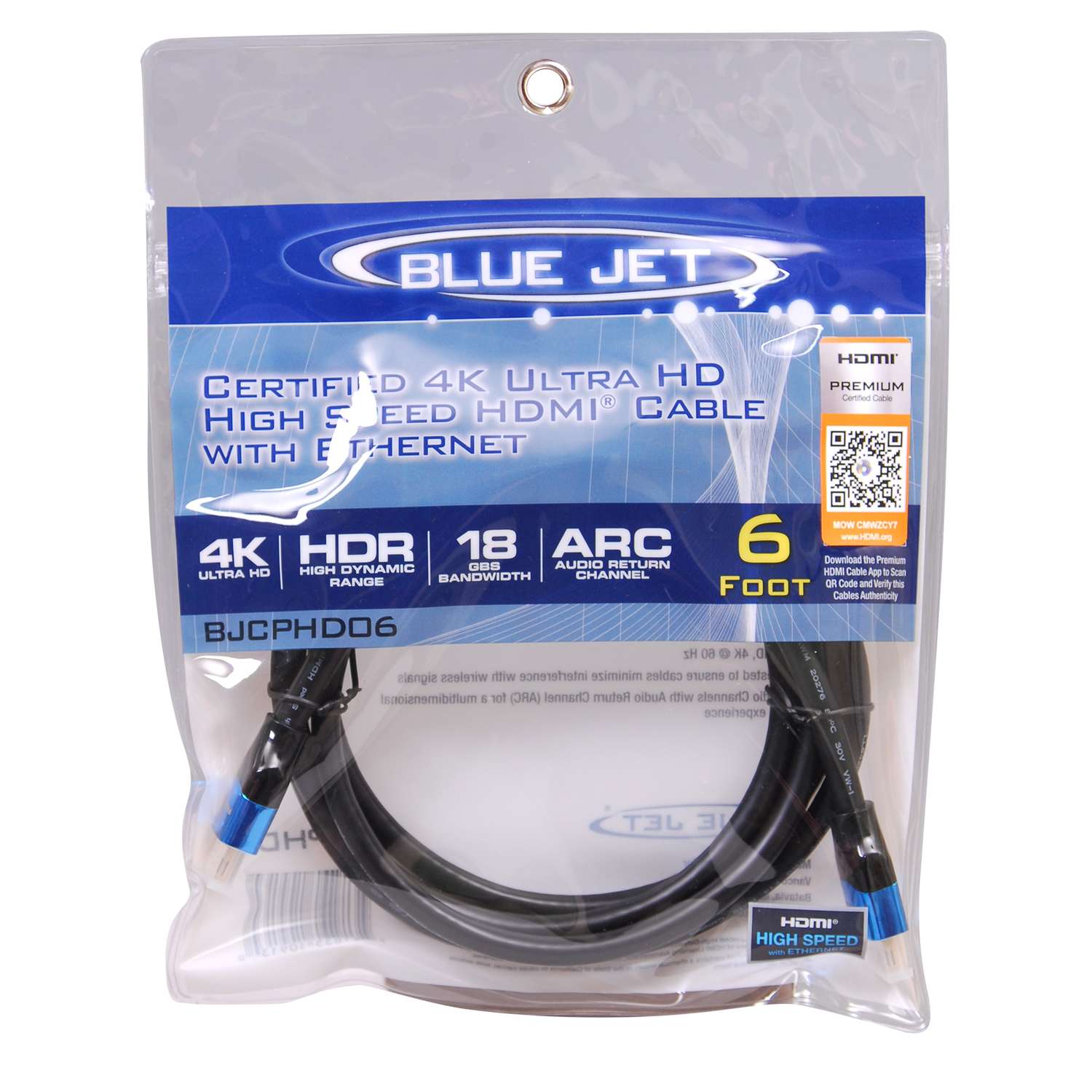 Blue Jet 6 ft. L High Speed Cable with Ethernet HDMI - Ace Hardware
