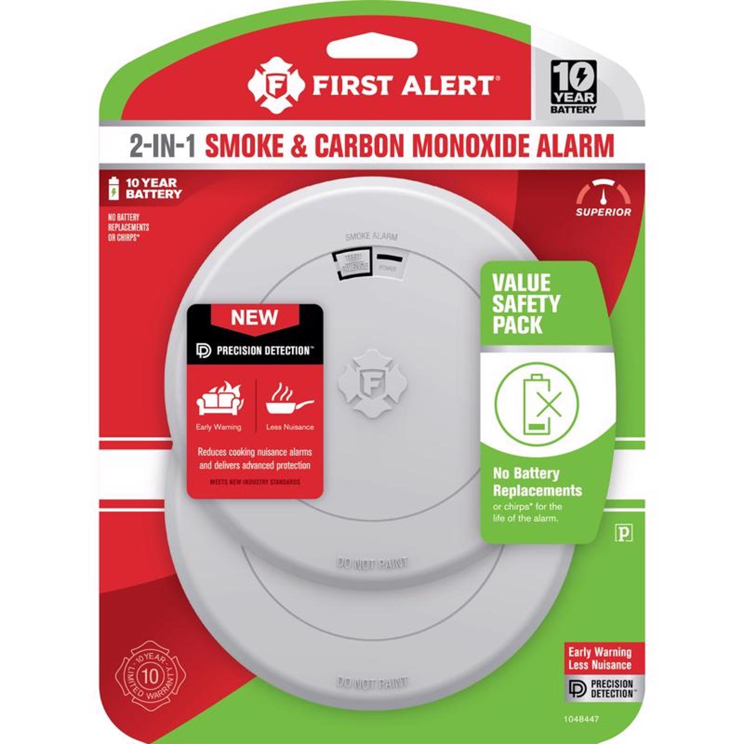 First Alert Battery-Powered Photoelectric Smoke and Carbon Monoxide ...
