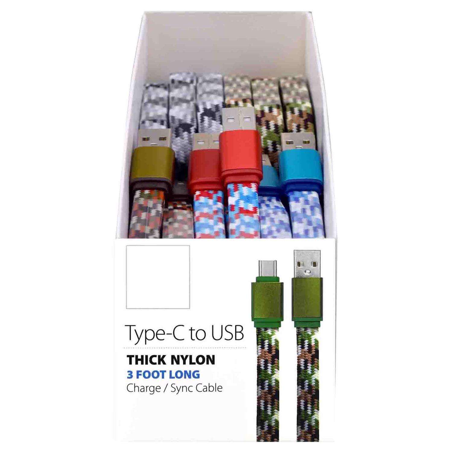 Blazing Voltz USB to Type C Cable 3 ft. Assorted - Ace Hardware