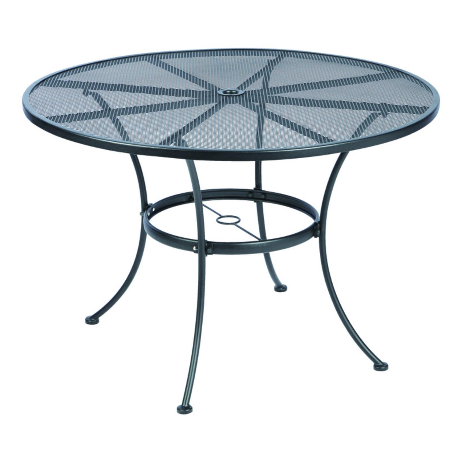 Living Accents Winston Black Round Steel Dining Table Mfr# WDAC-17DT ...