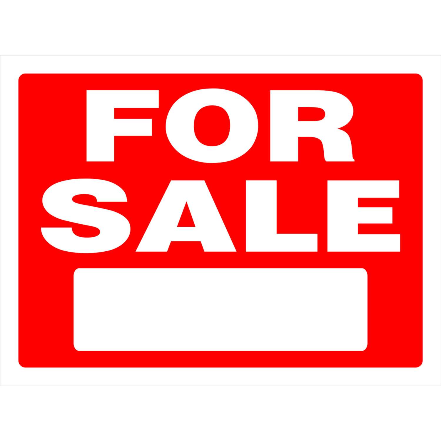 HILLMAN English Red For Sale Sign 18 in. H X 24 in. W Mfr# 840240 - Ace ...