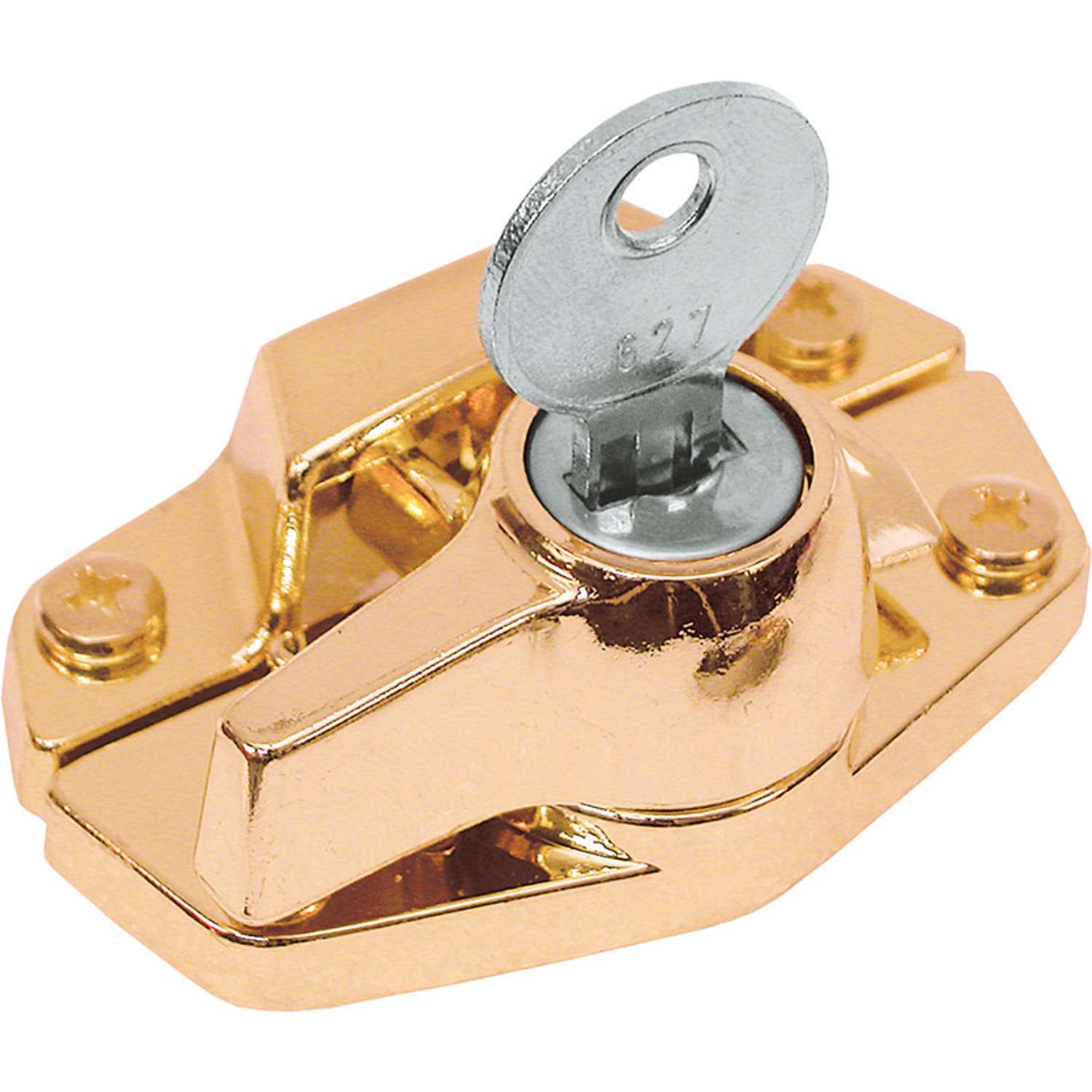 Prime-Line Brass-Plated Gold Die-Cast Zinc Keyed Window Sash Lock 1 pk ...