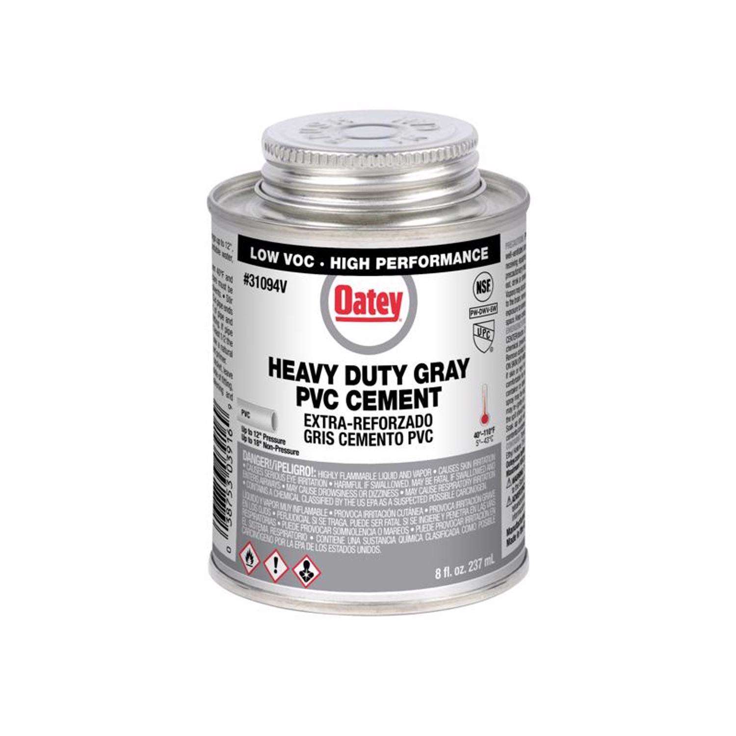 Oatey Gray Cement For PVC 8 oz - Ace Hardware