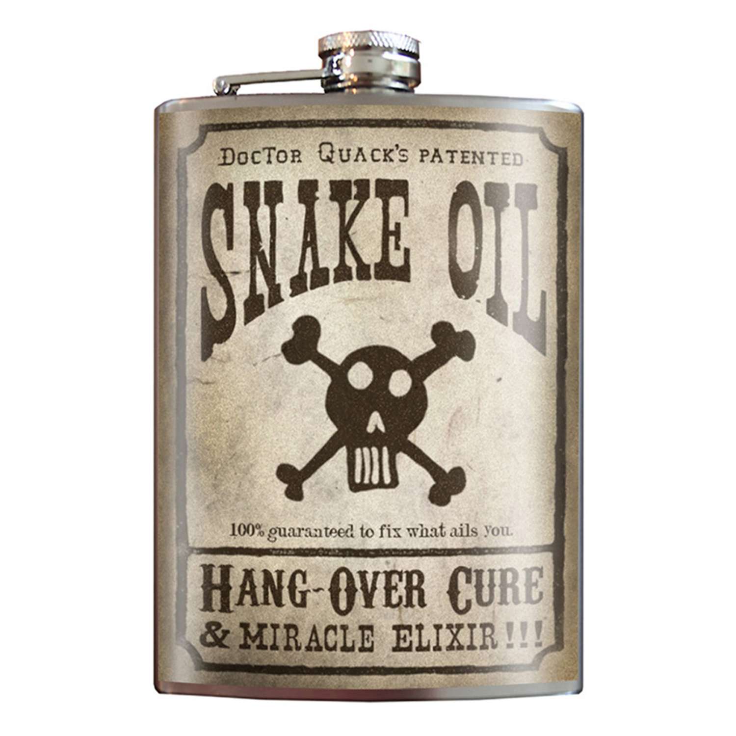 Trixie & Milo Snake Oil 8 oz Multicolored Stainless Steel Flask - Ace ...