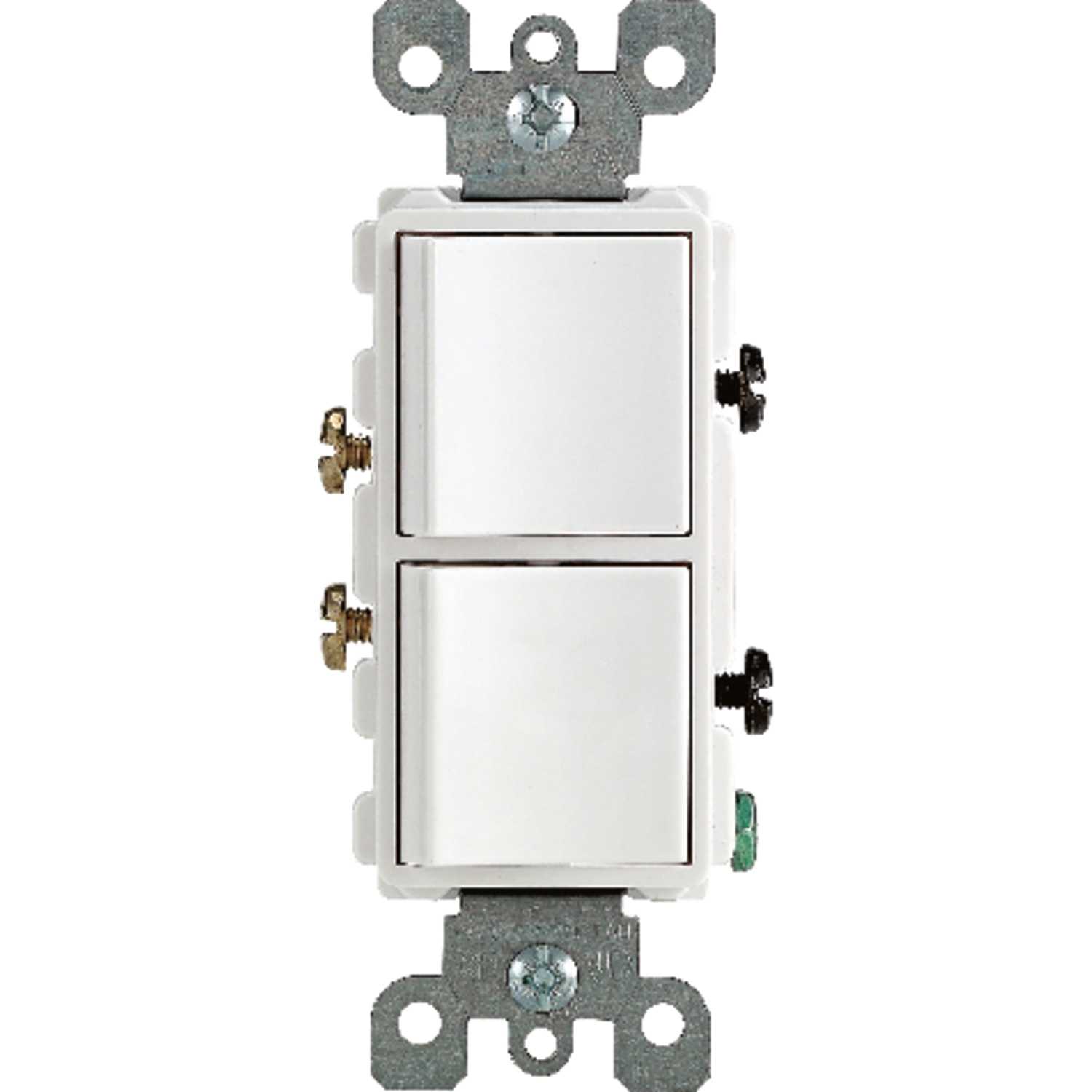 Leviton 15 amps Combination Switch White 1 pk - Ace Hardware
