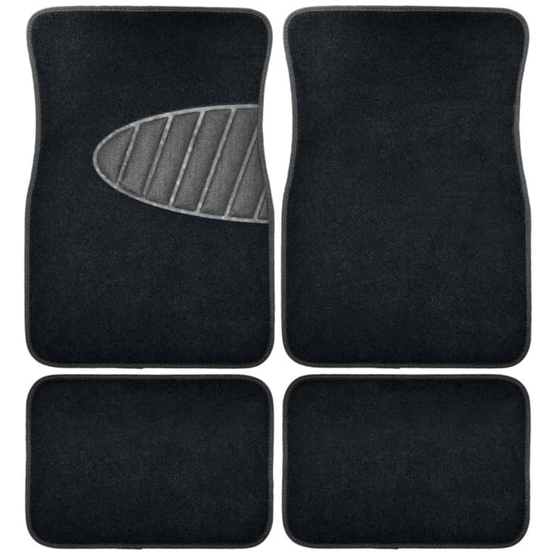 Armor All Black Carpet Auto Floor Mats with Heel Pad 4 pk Mfr# 78914 ...