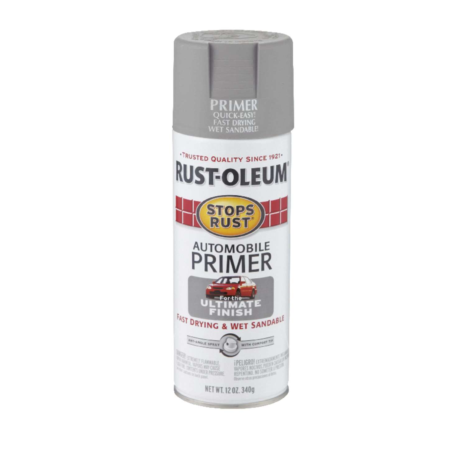 Rust-Oleum Stops Rust Gray Flat Oil-Based Alkyd Spray Primer 12 oz ...