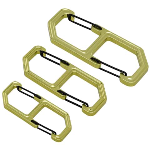 HILLMAN Apex Aluminum Black/Green Clip/Hook S-Biner - Ace Hardware