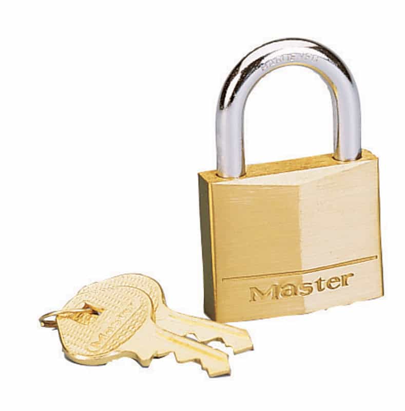 Master Lock 1-1/4 in. H x 5/16 in. W x 1-9/16 in. L Brass 4-Pin ...