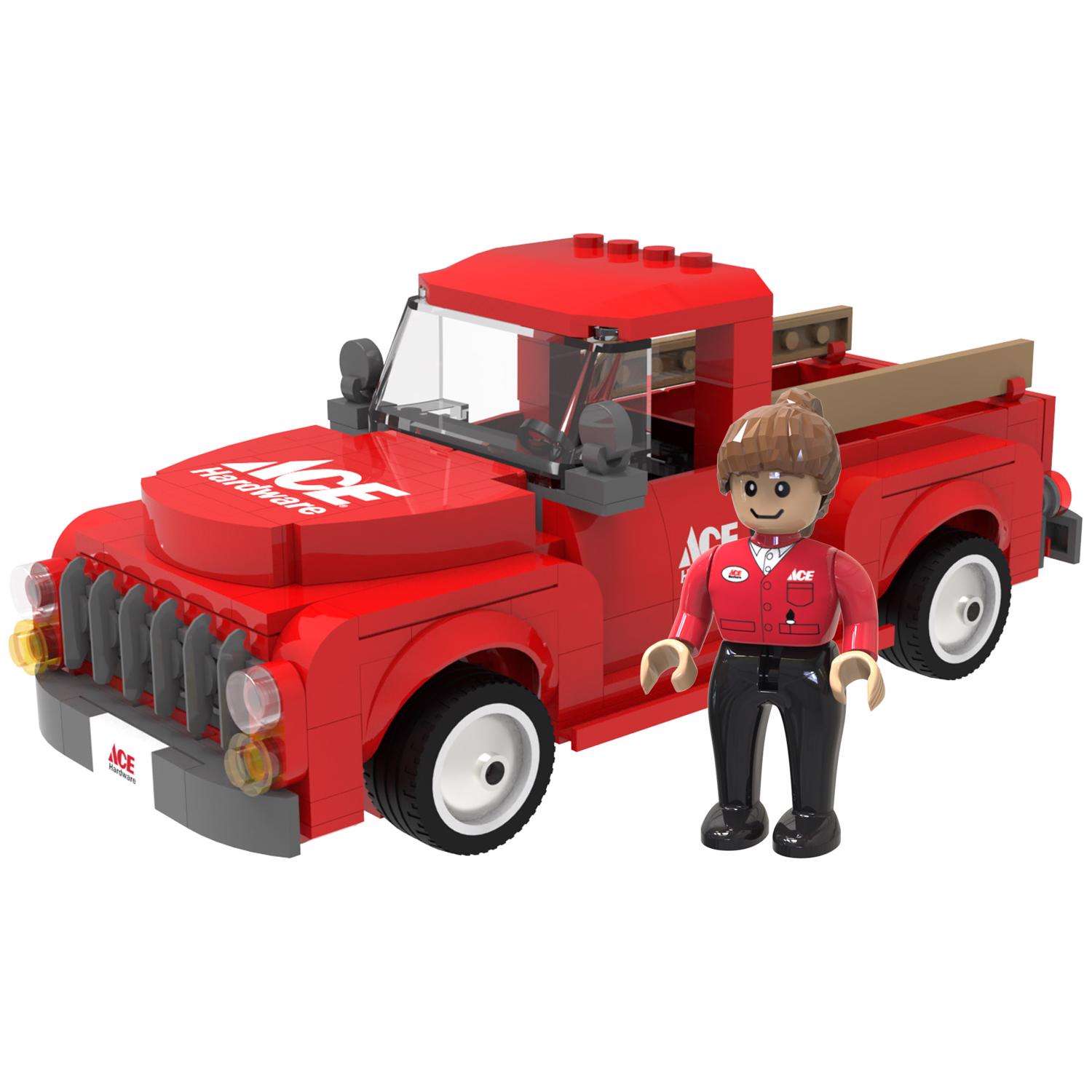 Ace Block Vintage Pickup Truck ABS/Polypropylene Red 80 pc - Ace Hardware