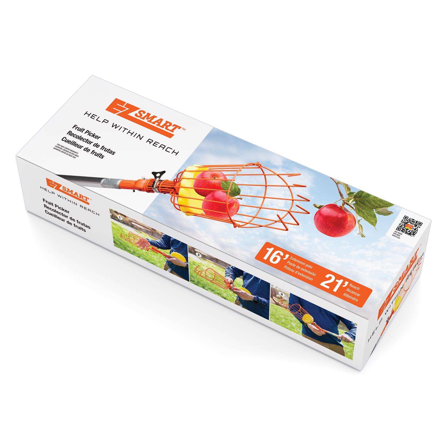 EZ Smart Tools 13 in. Steel Fruit Picker - Ace Hardware