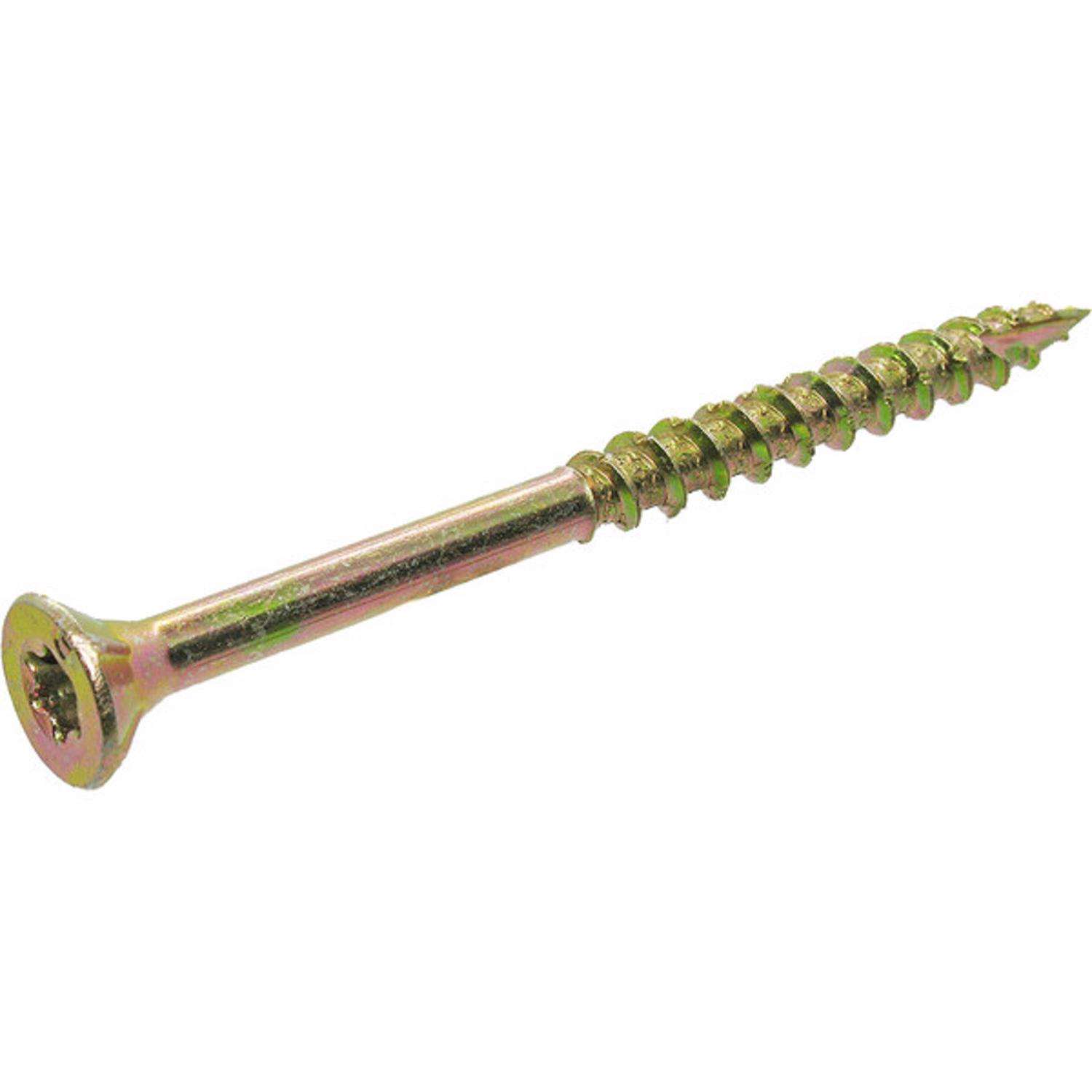 Grip-Rite No. 9 wire X 2-1/2 in. L Star Flat Head Construction Screws ...