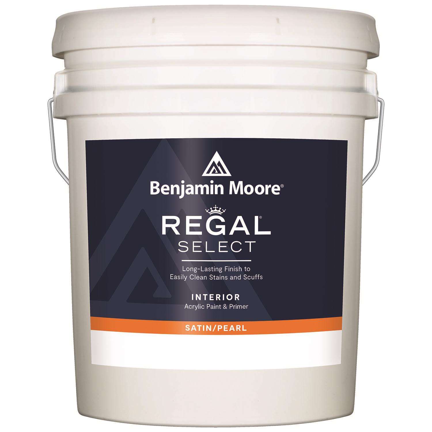 Benjamin Moore Regal Select Satin/Pearl White Paint and Primer Interior ...