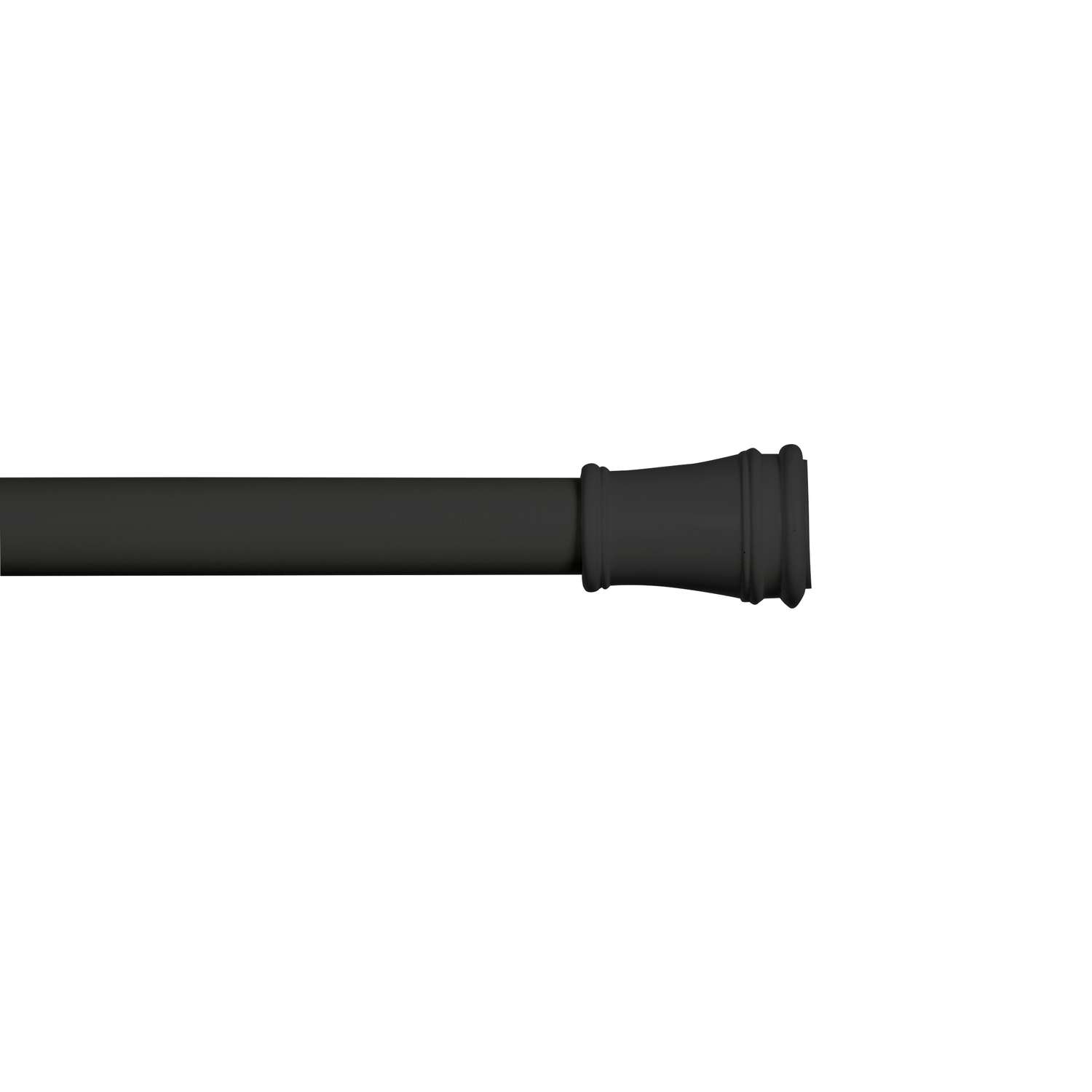 Kenney Matte Black Rogers Tension Rod 28 in. L X 48 in. L - Ace Hardware