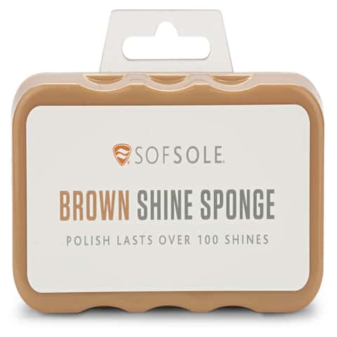SOF SOLE Brown Shine Sponge Shoe Polish - Ace Hardware
