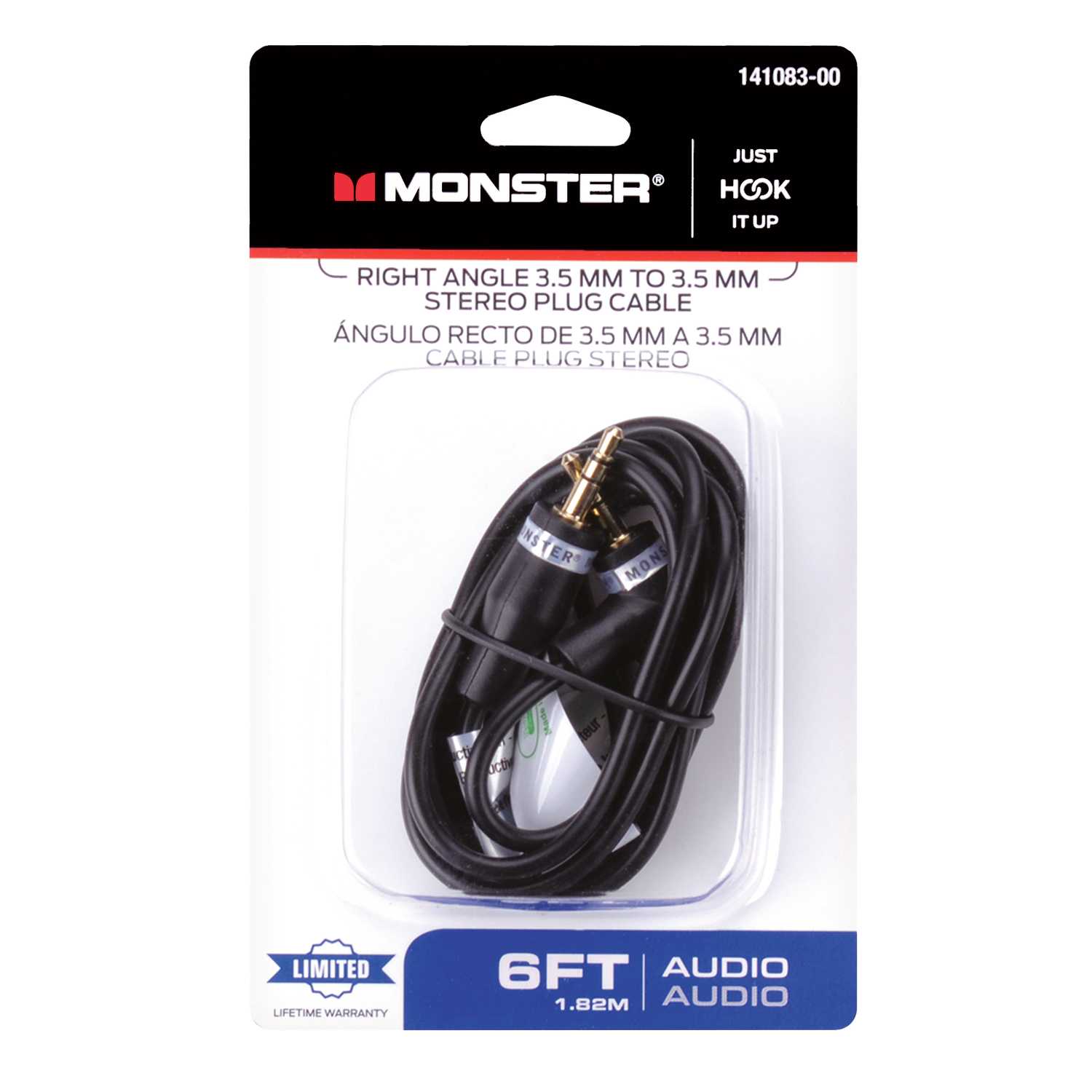 Monster Cable Just Hook It Up 6 ft. L Stereo Plug Cable 3.5 mm - Ace ...