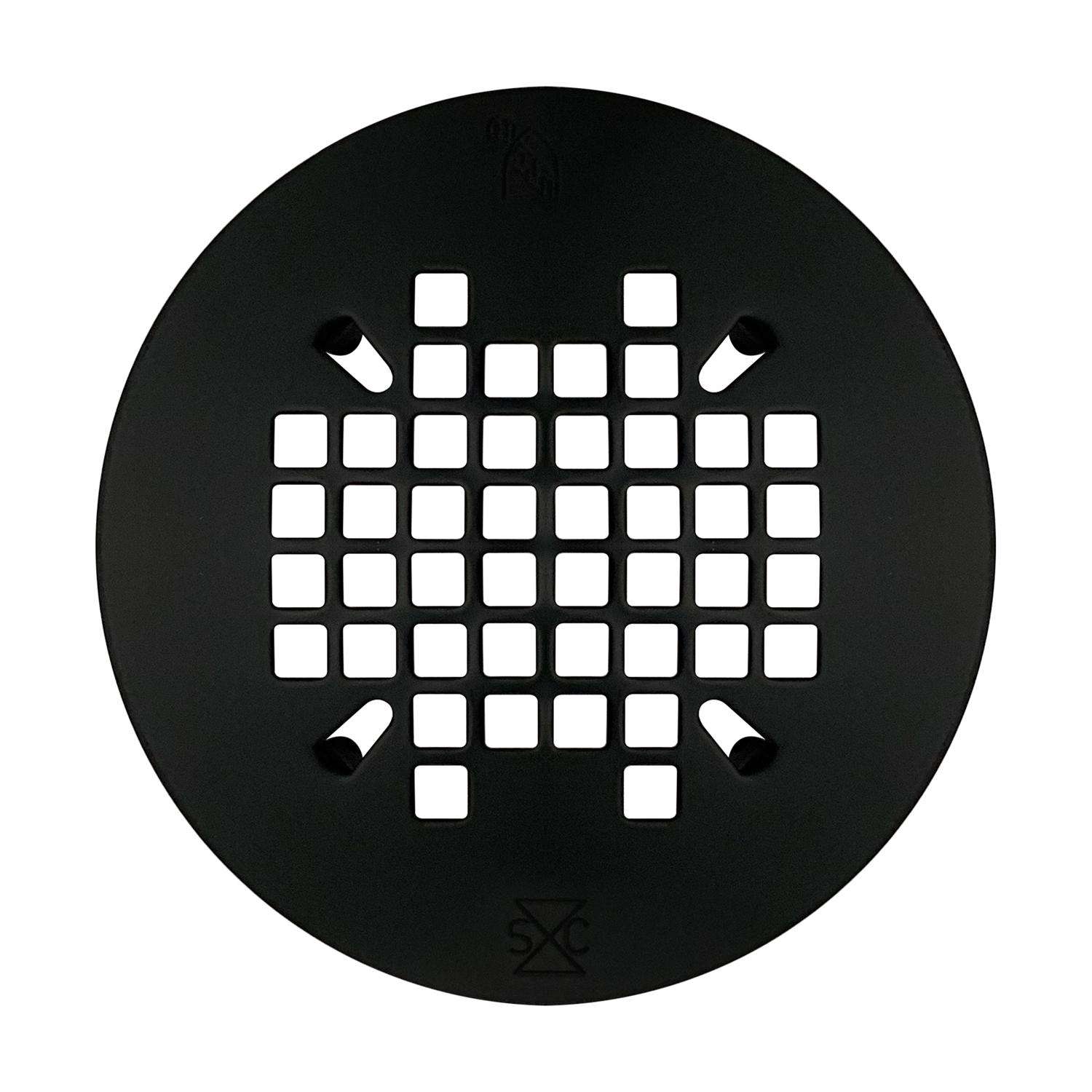 Sioux Chief 4-1/4 in. Matte Black Round Steel Drain Grate - Ace Hardware