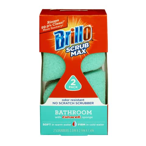 Brillo Scrub Max Medium Duty Sponge For Bath/Toilet 2 pc Mfr# 24828 ...