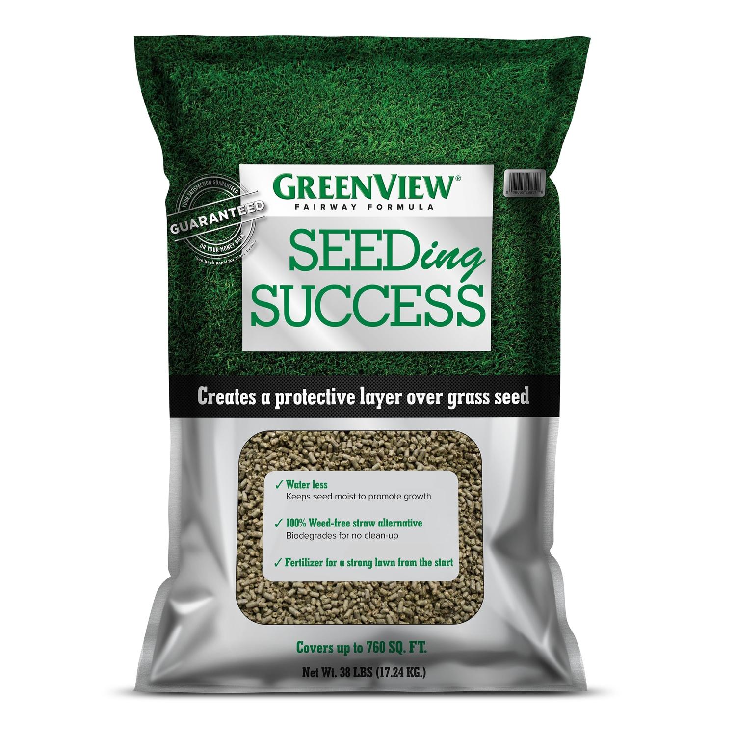 GreenView Seeding Success All Grasses Sun or Shade Grass Seed Protector 38 lb Mfr# 23-29831 ...