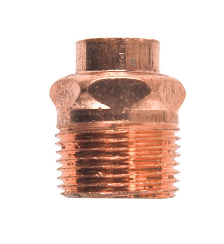 Mueller Streamline 1/2 in. Copper x 3/4 in. Dia. MIP Copper Pipe ...