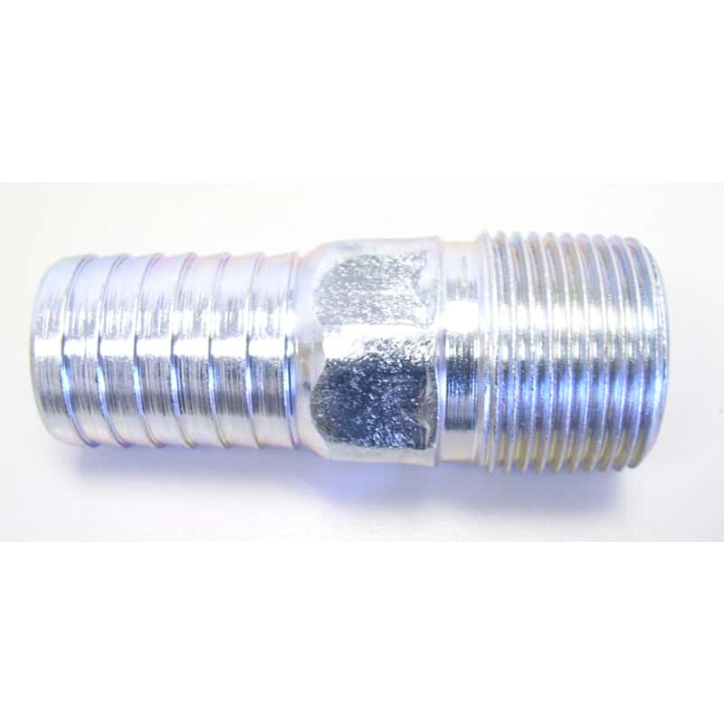 Campbell 1 in. Barb X 1 in. D Threaded Zinc Plated Steel Male Adapter ...