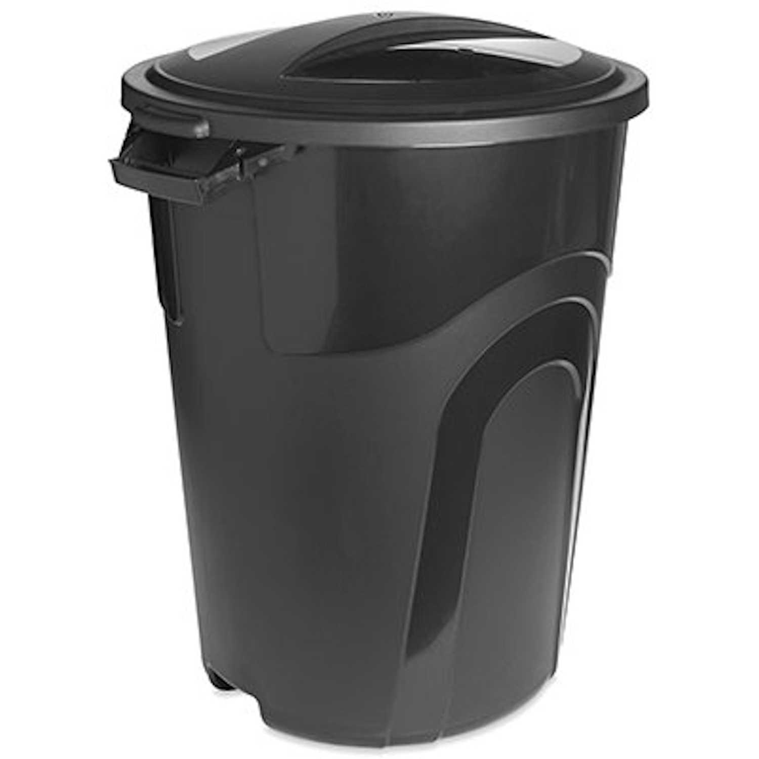 United Solutions Rough & Rugged 32 gal. Plastic Garbage Can Lid ...