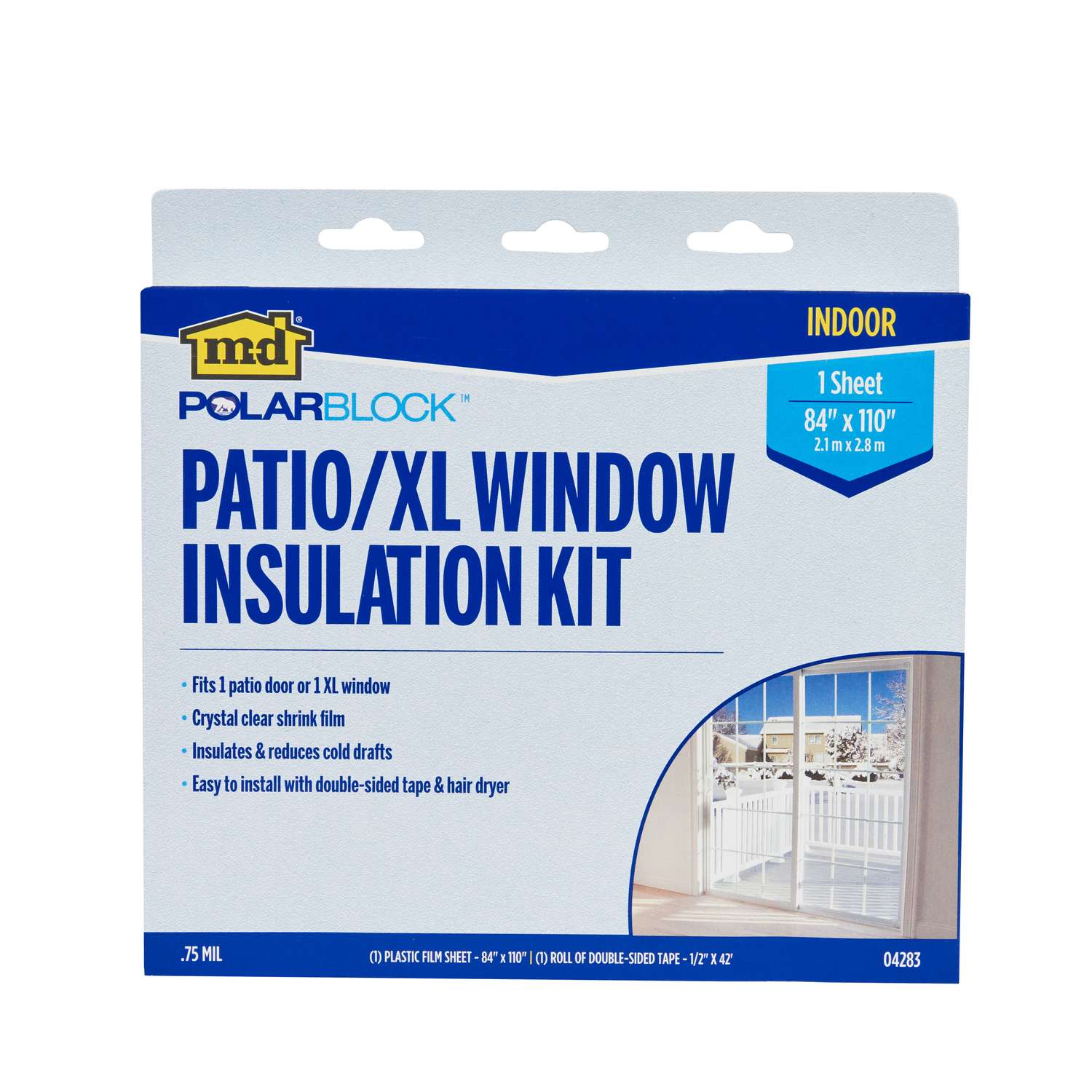 M-D Polar Block Clear Indoor Insulation Kit 88 in. W X 110 in. L - Ace ...