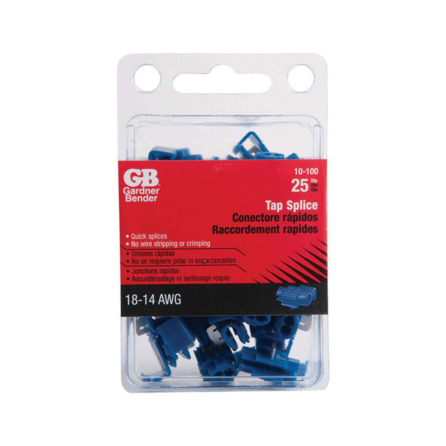 Gardner Bender 18-14 AWG Tap Splice Connector Blue 25 pk - Ace Hardware