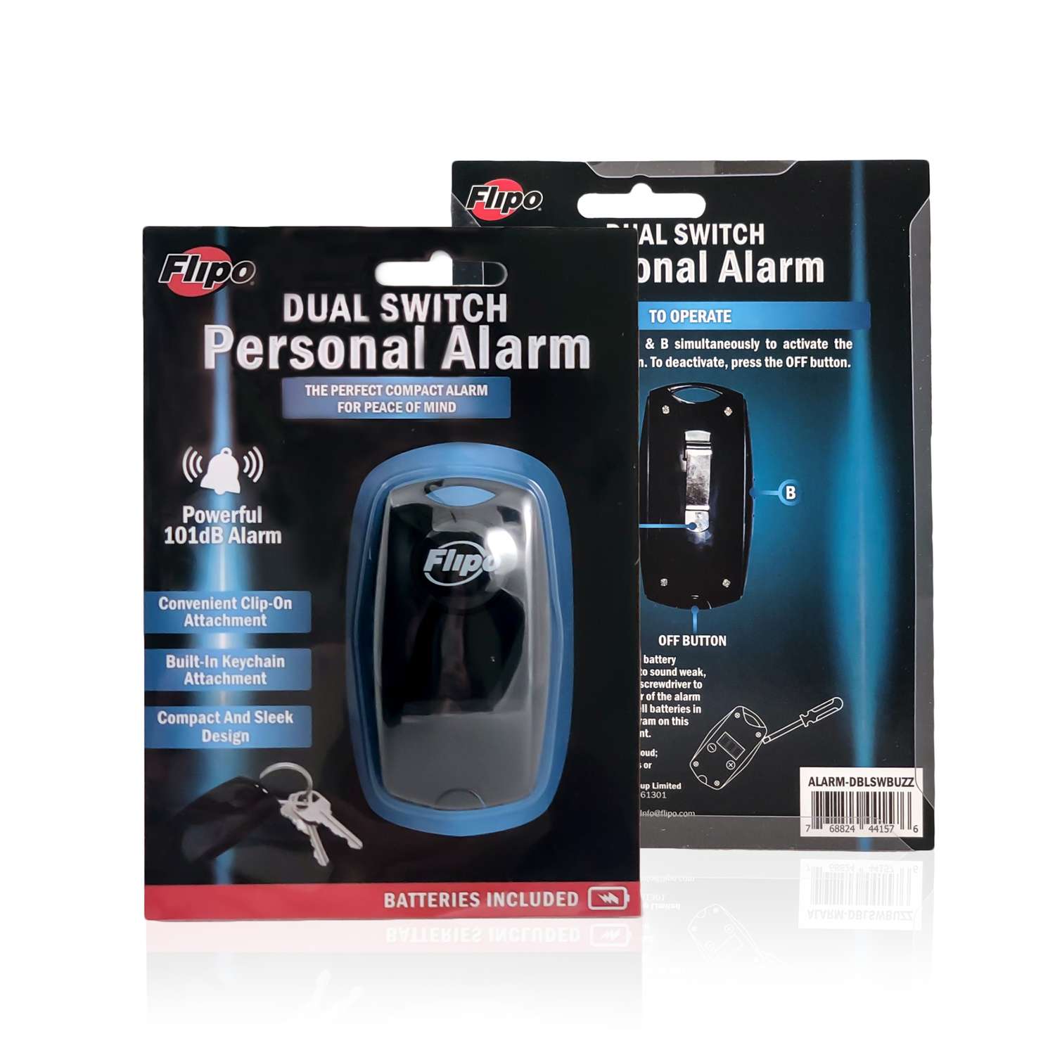 Flipo Black Plastic Personal Security Alarm - Ace Hardware
