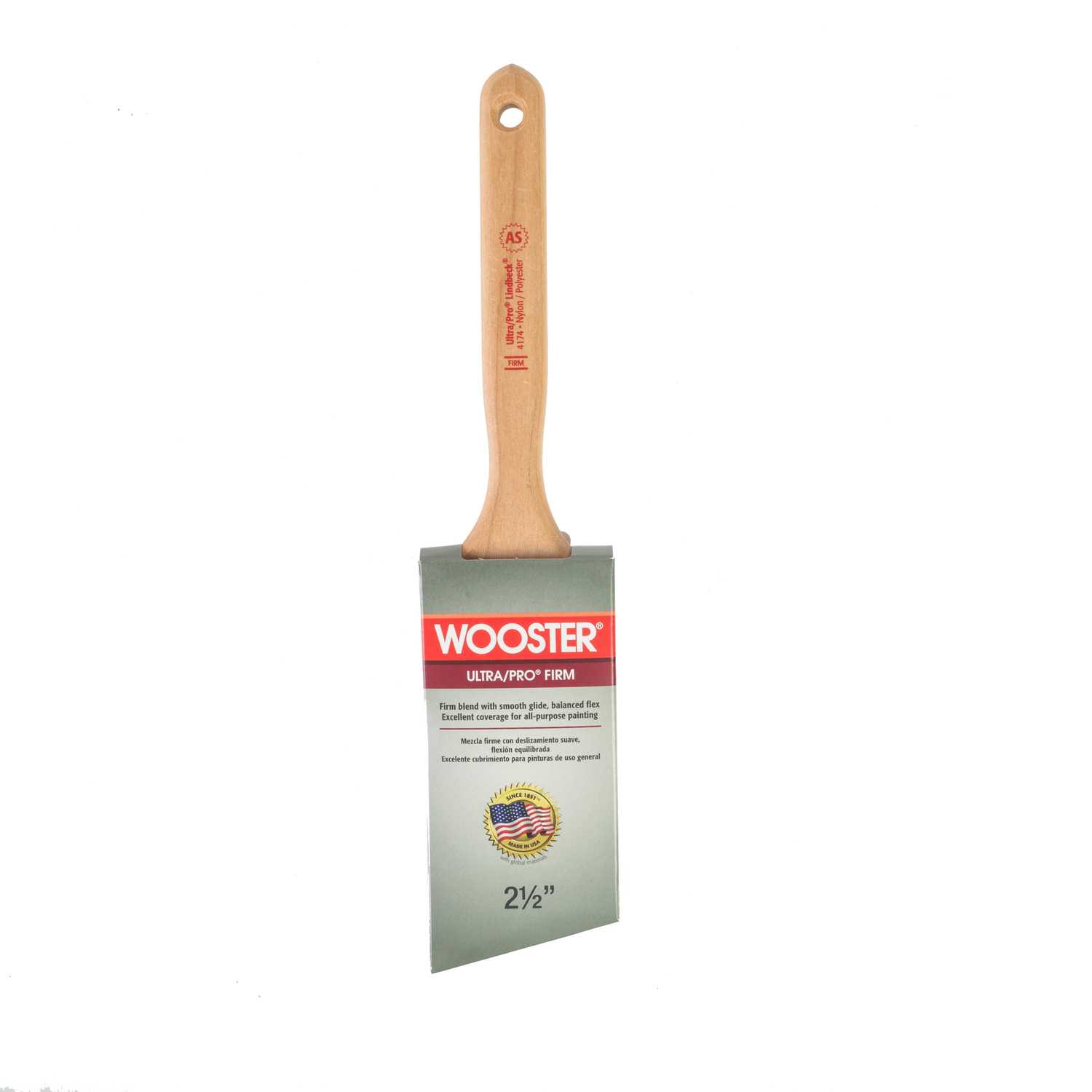 Wooster Ultra Pro 2 1/2 in. W Nylon Polyester Paint Brush Angle - Ace ...