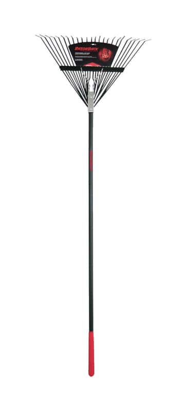 Razor-Back 68 in. 24 Tine Steel Leaf Rake Fiberglass Handle Mfr ...
