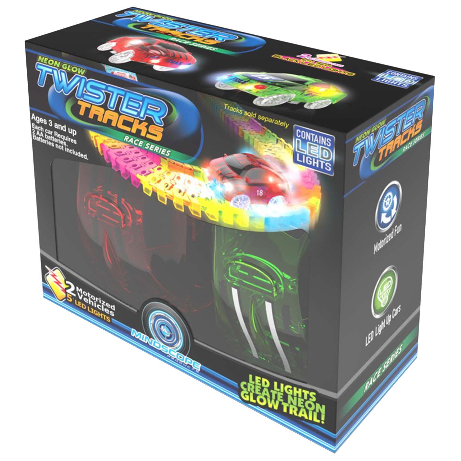 Mindscope Twister Track Neon Glow Track Assorted 2 pc Mfr# NGTT2R - Ace ...
