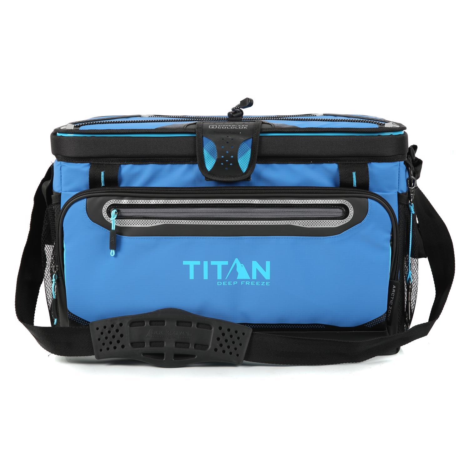 Titan Zipperless HardBody Blue 48 cans Soft Sided Cooler - Sansujyuku