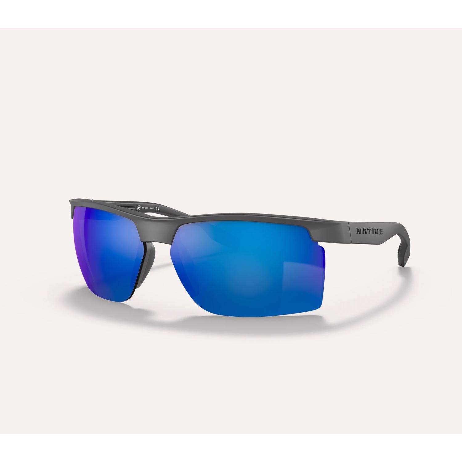 Native Ridge-Runner Blue/Matte Granite Polarized Sunglasses - Ace Hardware